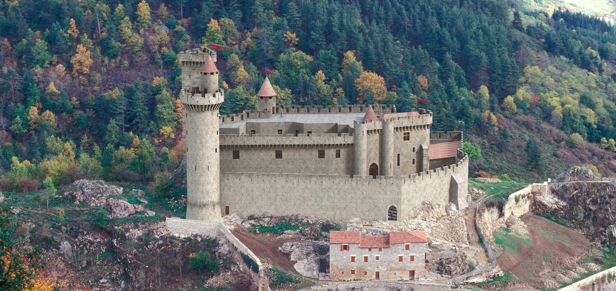 Le château – Château et volerie de Rochebaron